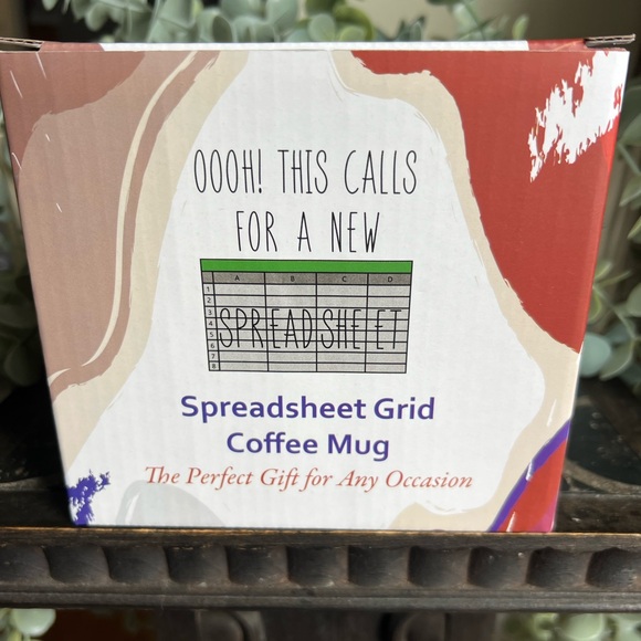 Dining | Spreadsheet Grid Coffee Mug | Poshmark